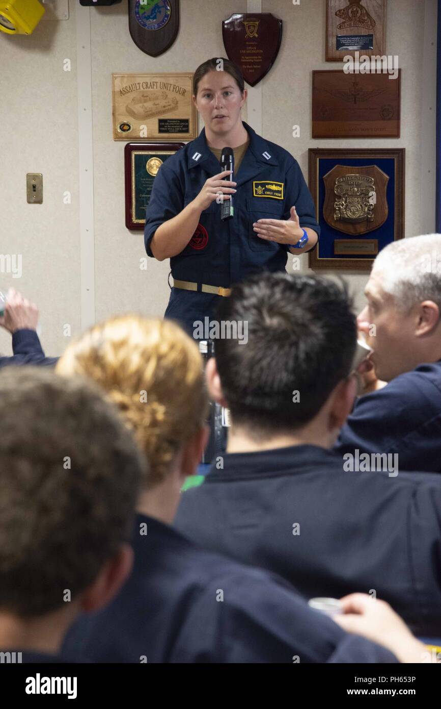 (ATLANTIC OCEAN) Lt. Emily Frost, an Anti-Submarine Warfare/Surface ...