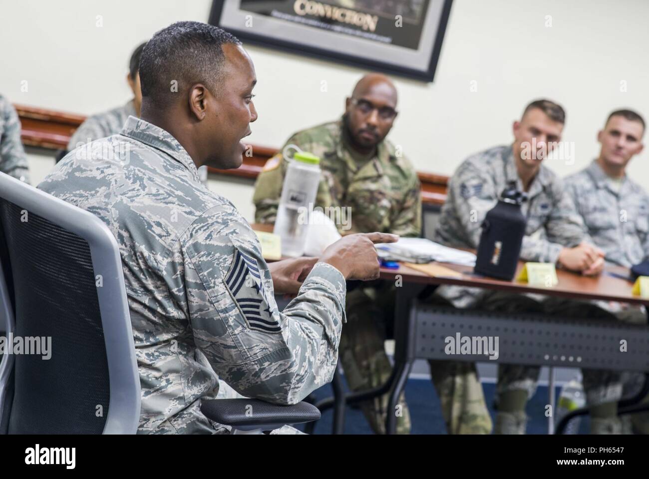 Chief Master Sgt. Anthony Johnson, Pacific Air Forces command chief ...