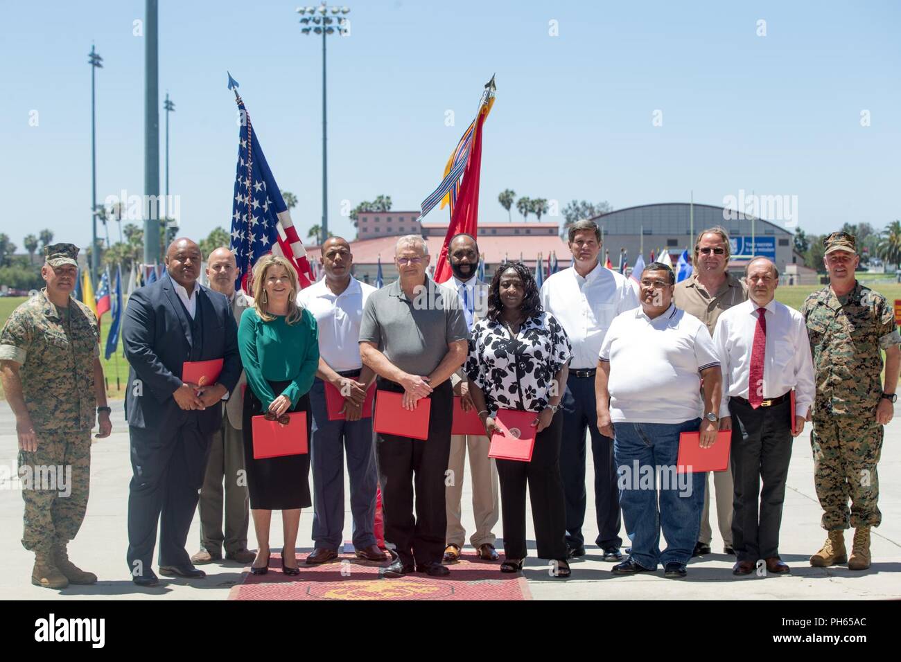 Marine Corps Base (MCB) Camp Pendleton leaders honor the recipients of ...