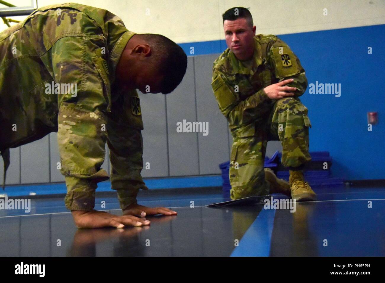 U.S. Army Staff Sgt. Adam Ballard, a Charlie Battery platoon sergeant 5 ...