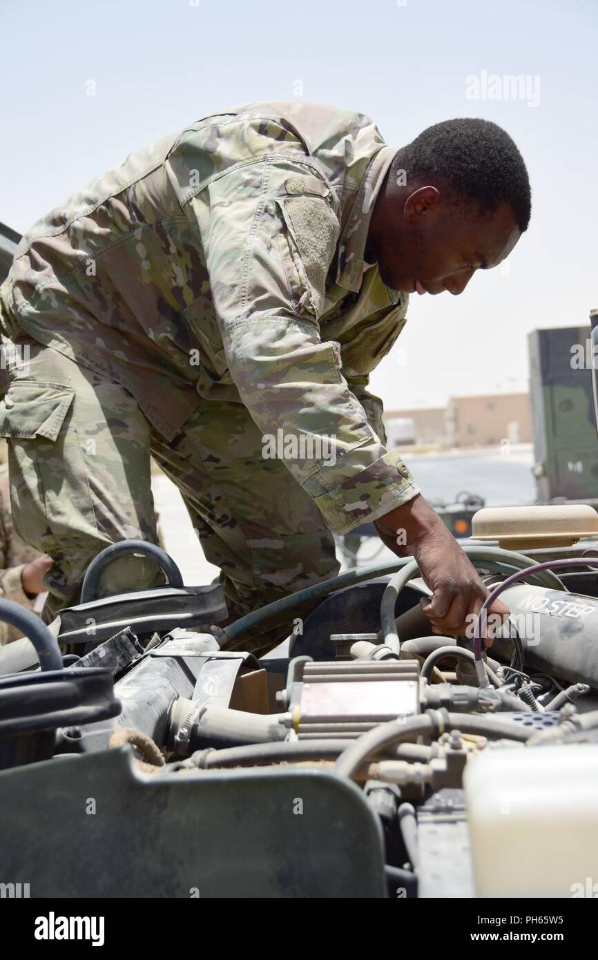 U.S. Army Spc. Anthony Niles, a Charlie Battery patriot missile ...