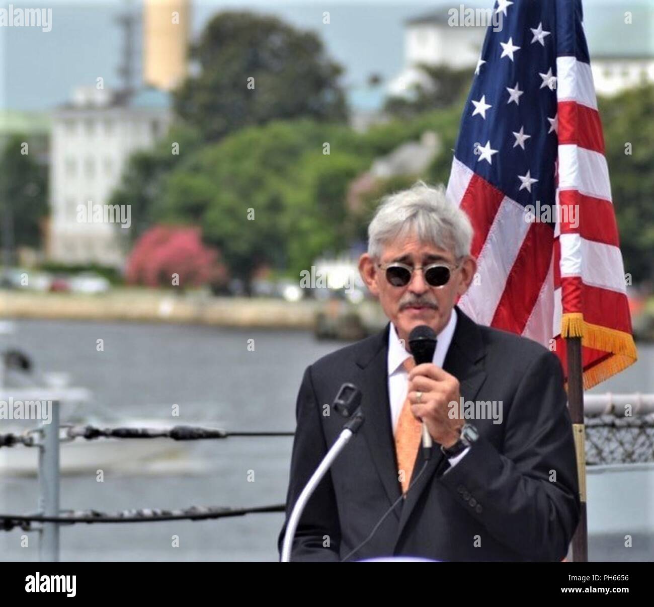 CAPT Kevin Knoop, MC, USN (Ret) addresses the Class of 2018 from the ...