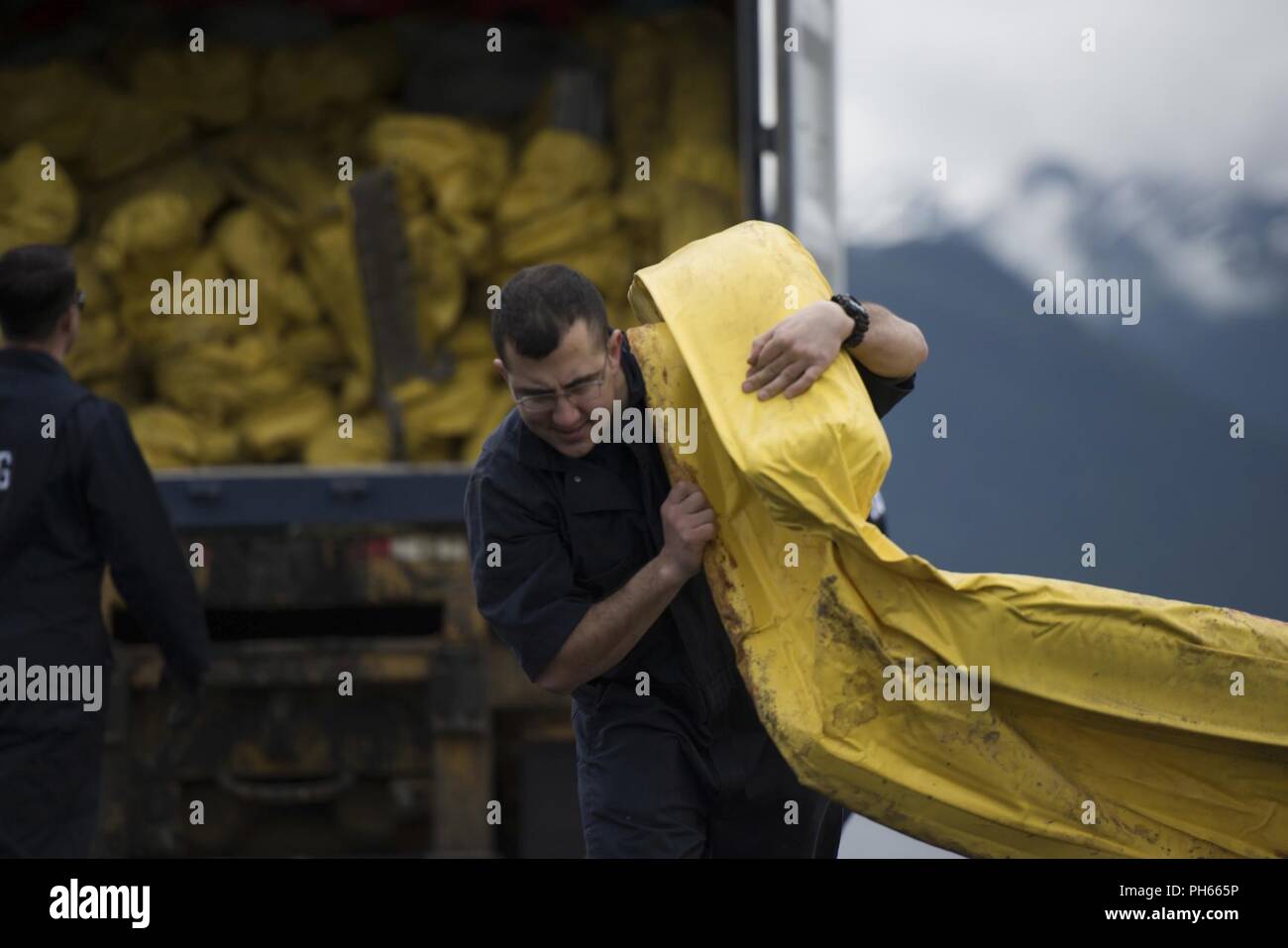 Petty Officer 2nd Class Aziz Ali, member of Coast Guard Sector Juneau ...
