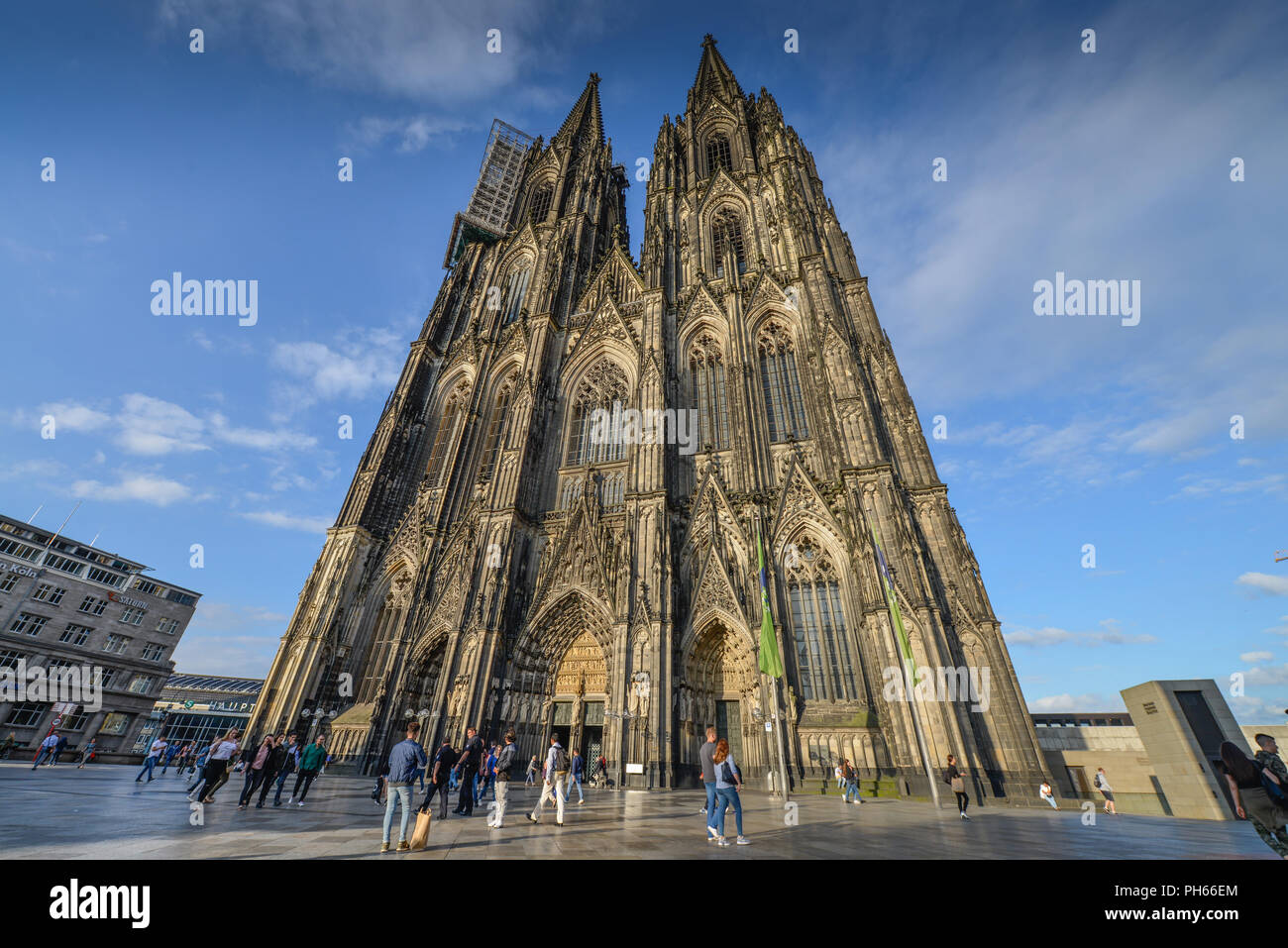 Dom, Westportal, Domplatte, Koeln, Nordrhein-Westfalen, Deutschland ...