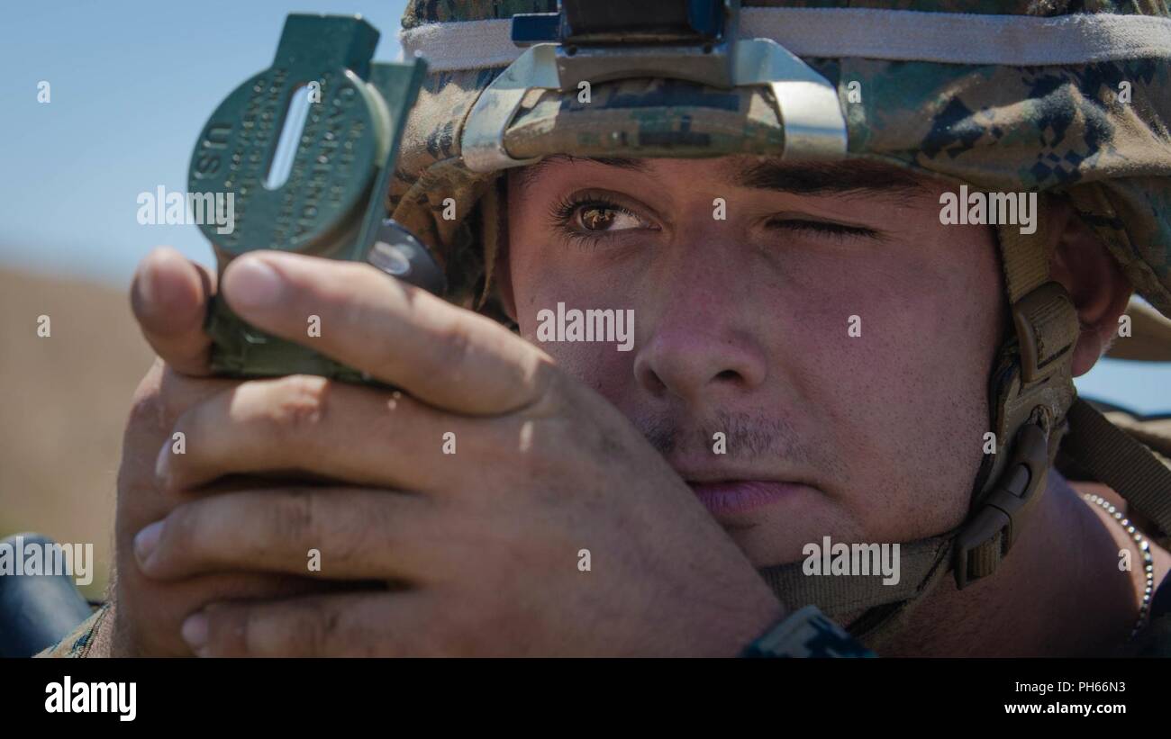 U.S. Marine Corps Pfc. Alex W. Michael, an antitank missile gunner with ...