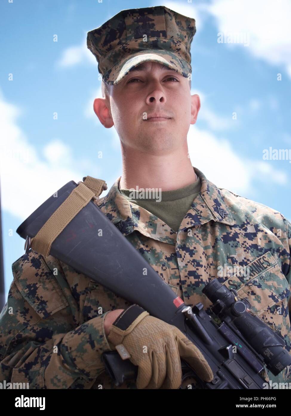 U.S. Marine Corps Sgt. Jonathan Cerecedes is a military police Marine ...