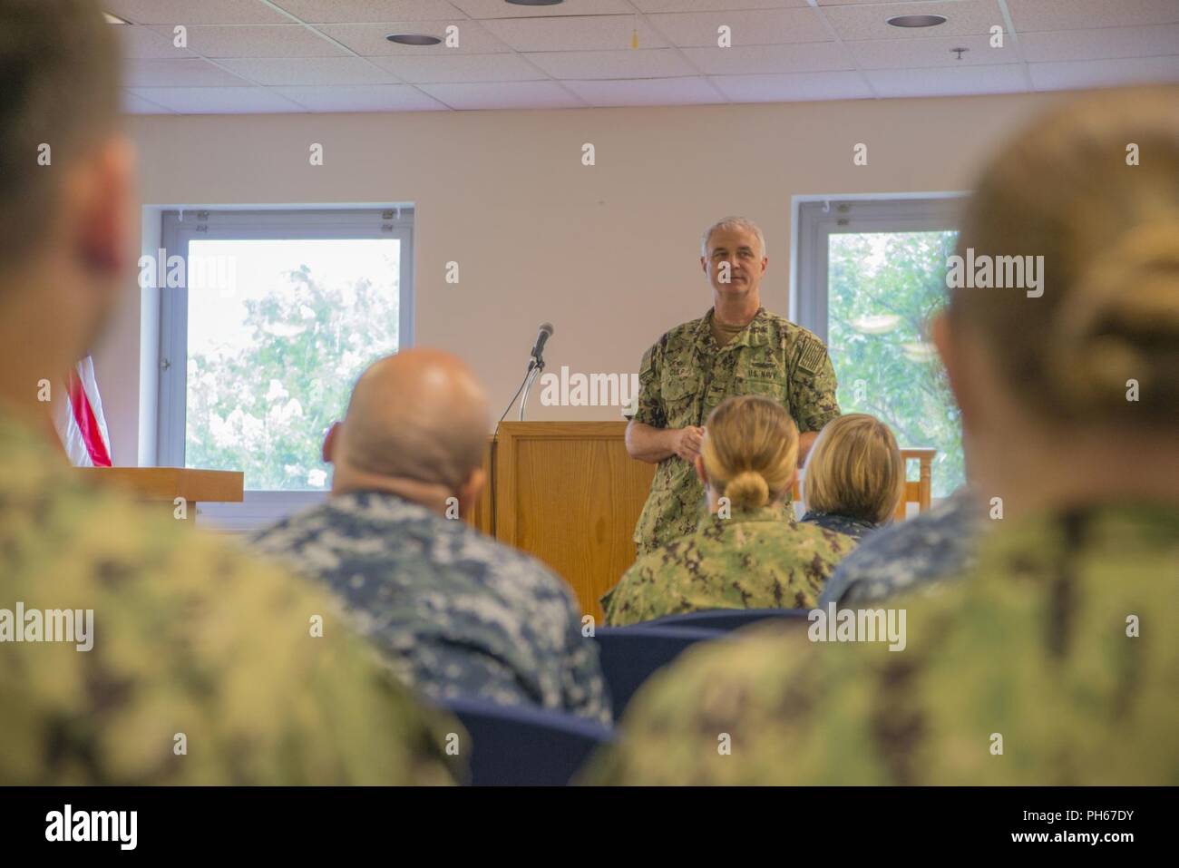 Capt. Christopher Culp, NMCP commanding officer, shares his thoughts at ...