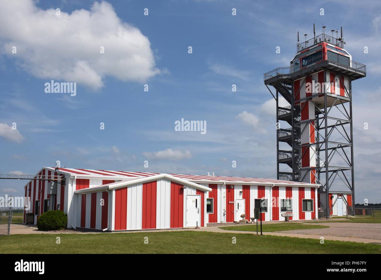 The Hardwood Air-to-Ground Weapons Range control tower and operations ...