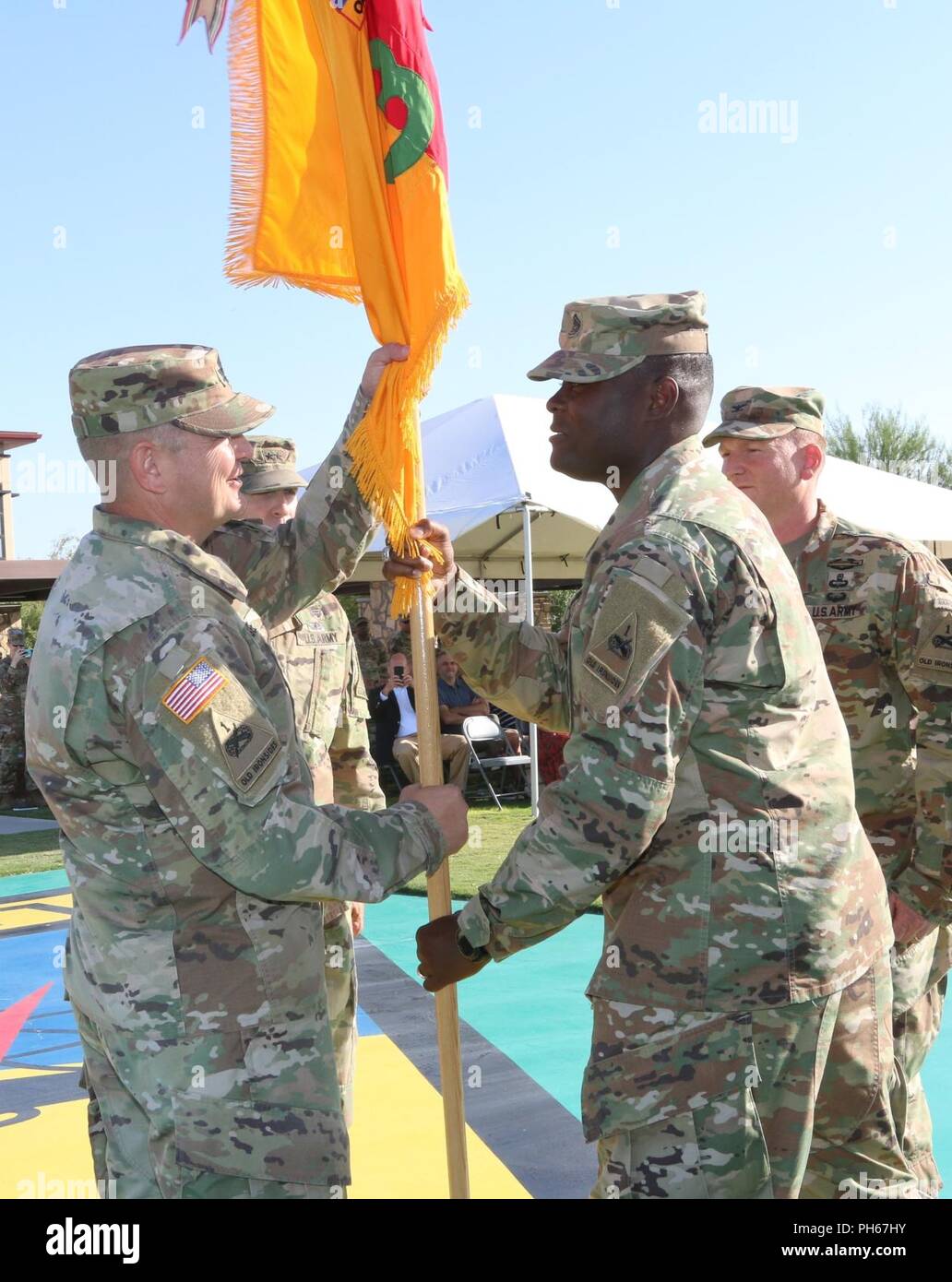 Col. Robert E. Lee Magee, outgoing commander of 3rd Armored Brigade ...