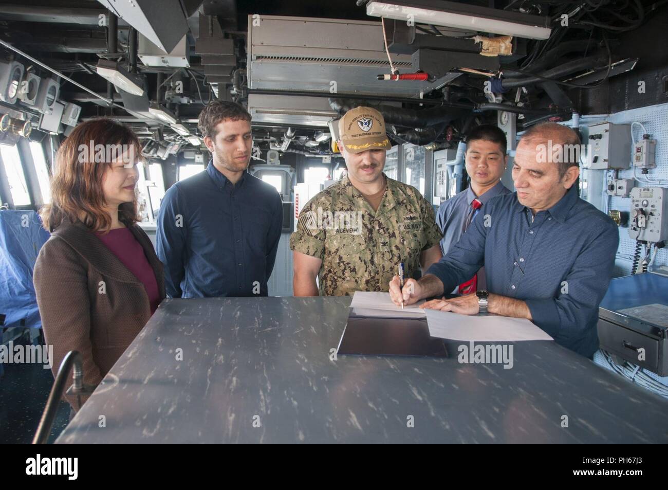 Commanding officer of naval surface warfare center hi-res stock ...