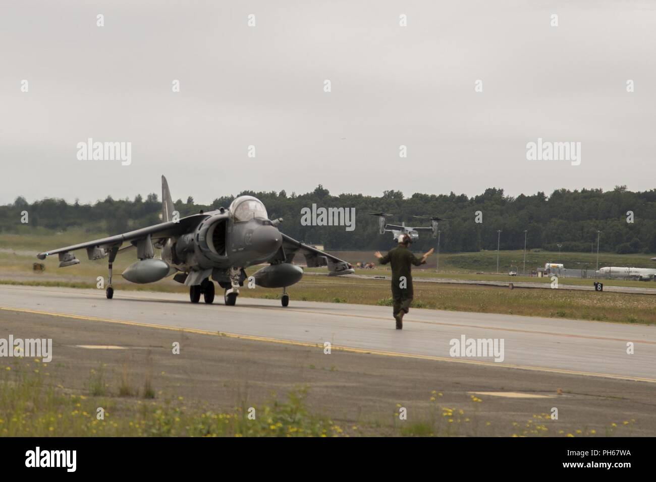 Marine Attack Squadron (VMA) 214, AV-8B Harriers arrive at Joint Base ...