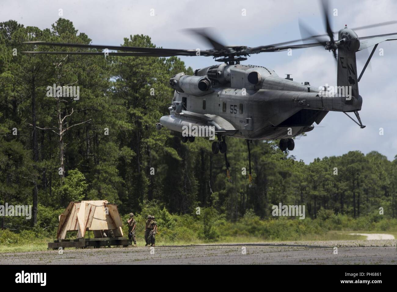 U.S. Marines with 2nd Transportation Support Battalion (TSB), Combat ...