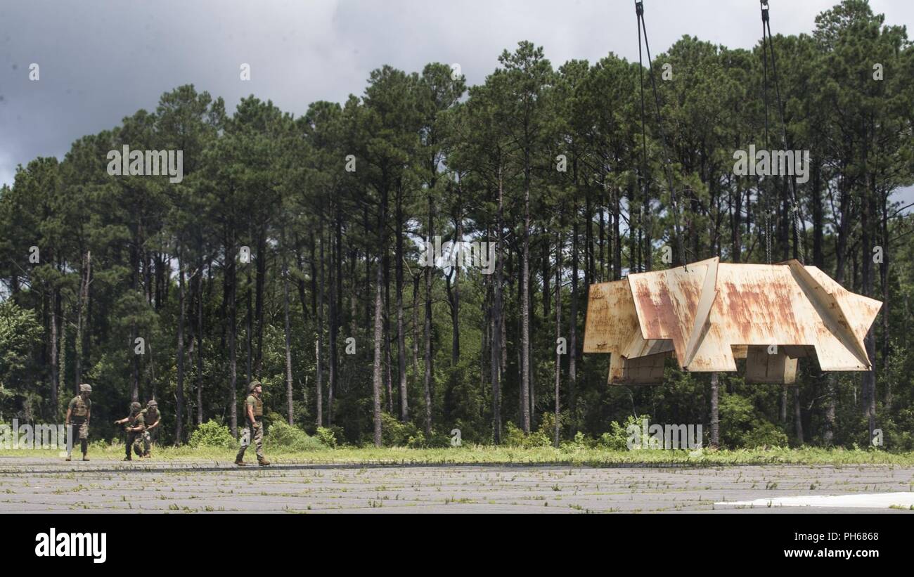 U.S. Marines with 2nd Transportation Support Battalion (TSB), Combat ...