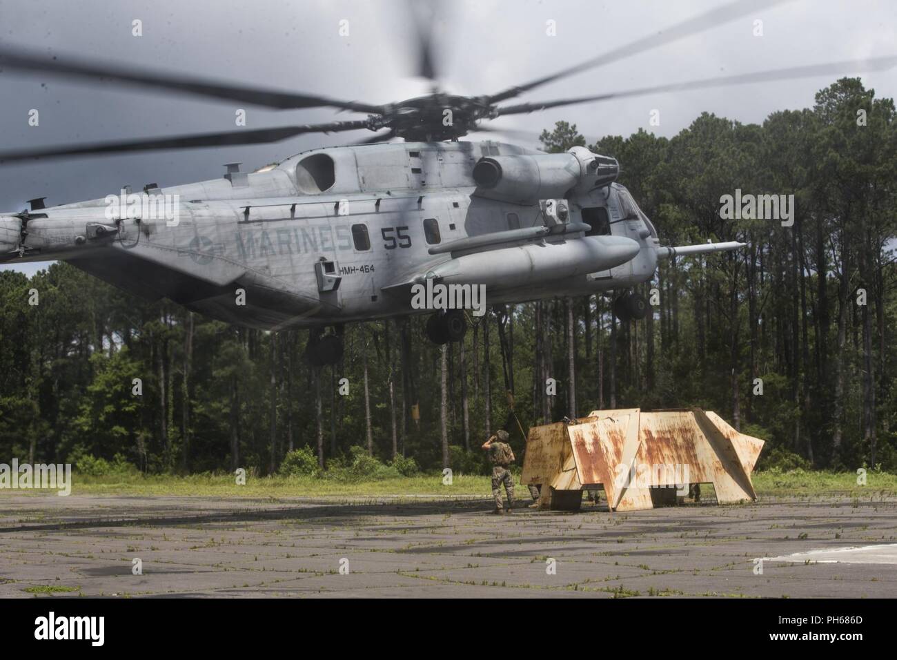 U.S. Marines with 2nd Transportation Support Battalion (TSB), Combat ...