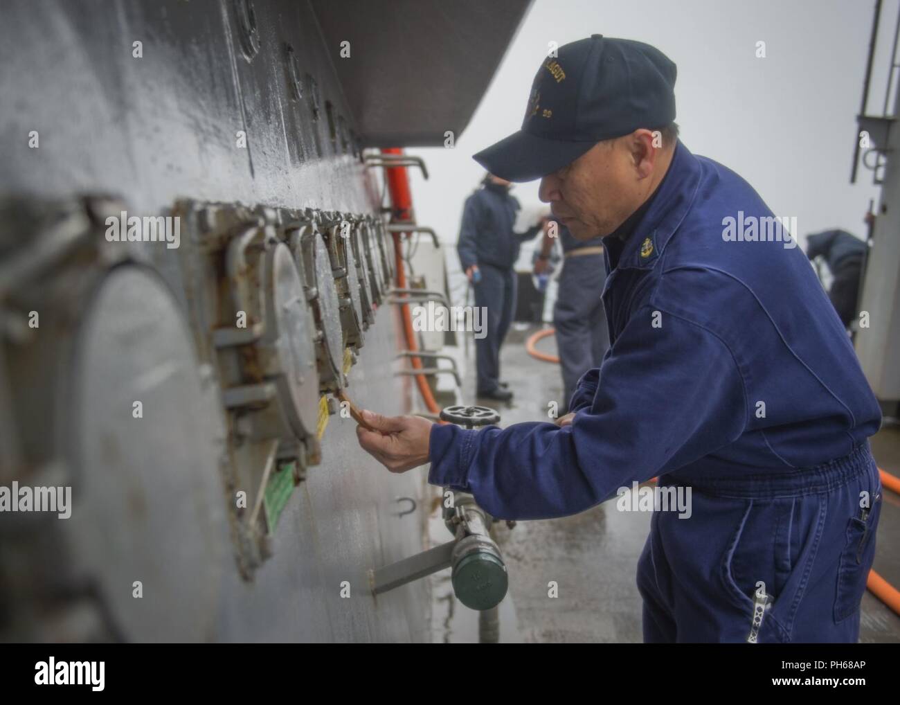 NORWEGIAN SEA (June 23, 2018) Chief Electrician's Mate Francisco Eraula ...