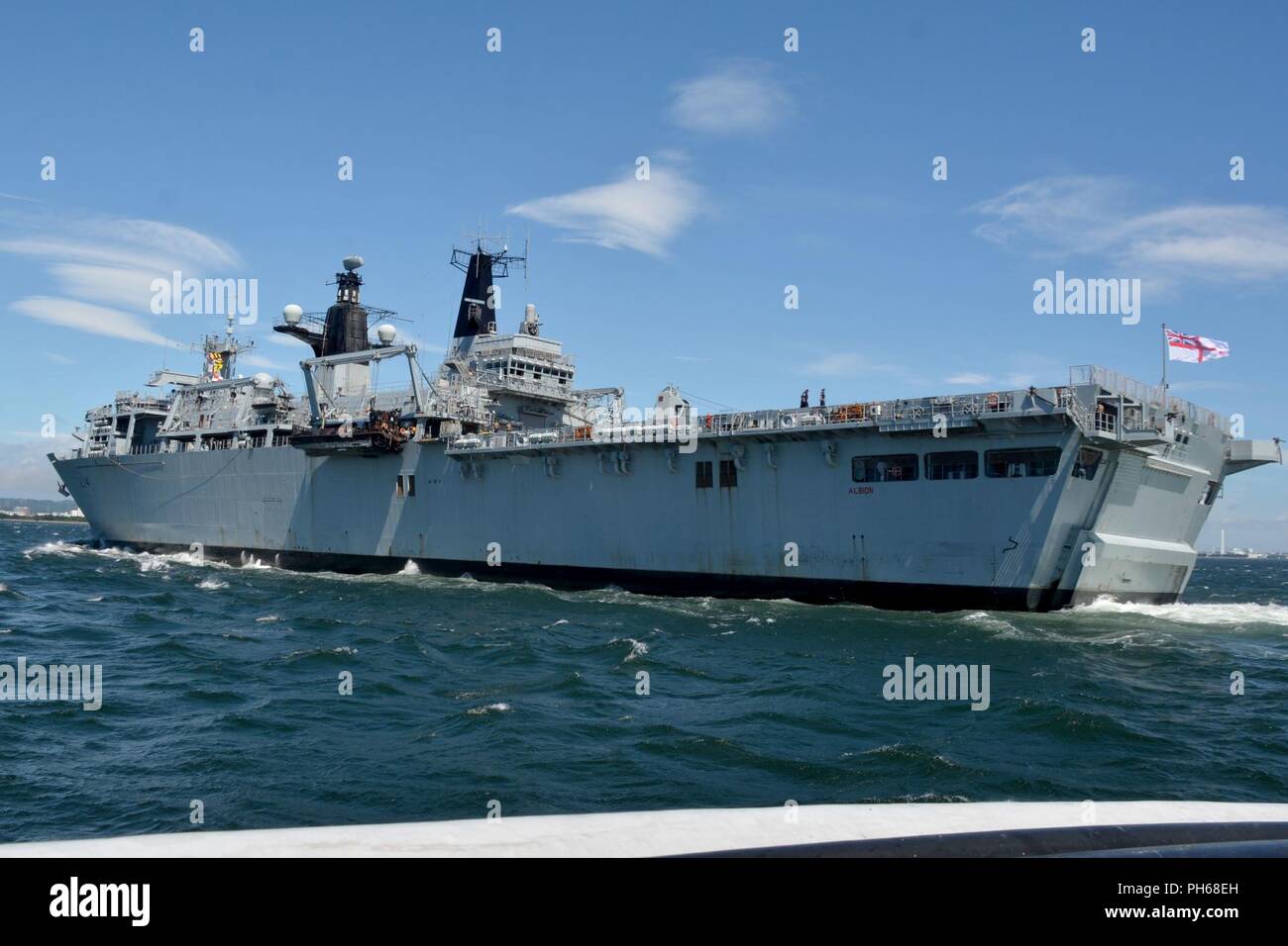 YOKOSUKA, Japan – The British Royal Navy Amphibious Assault Ship HMS ...