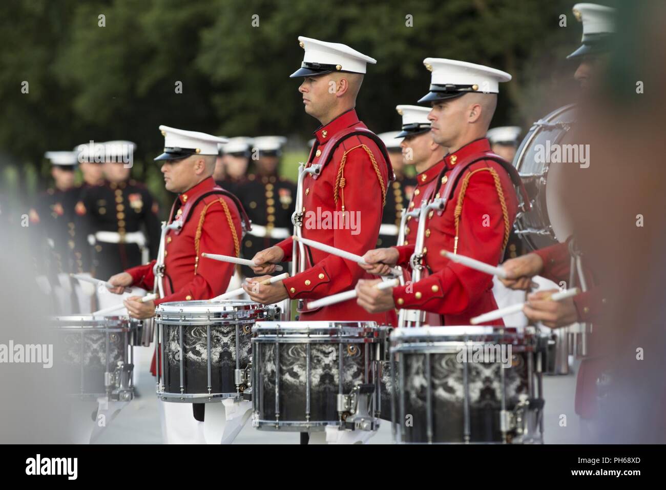 The U.S. Marine Band with Marine Barracks Washington performs during a ...