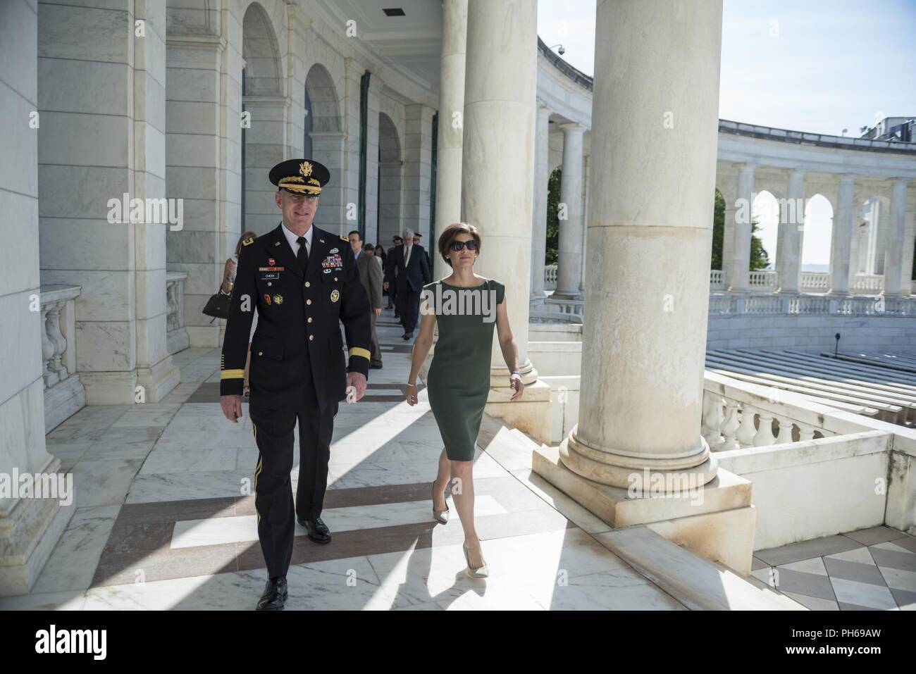 U.S. Army Lt. Gen. Gary Cheek (left), director of the Army Staff; and ...