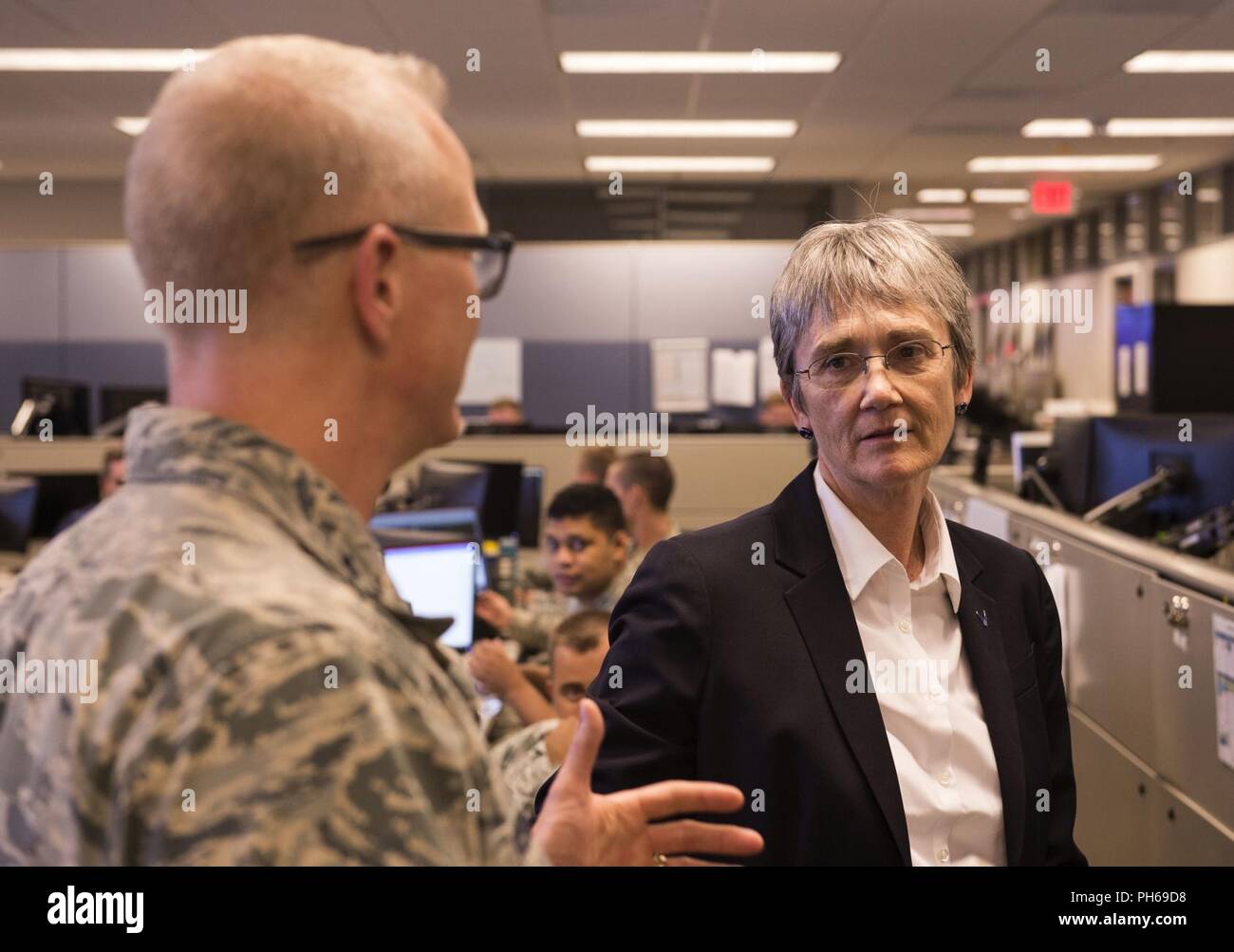 Maj. Gen. Chris Weggeman, Air Forces Cyber commander, explains the ...