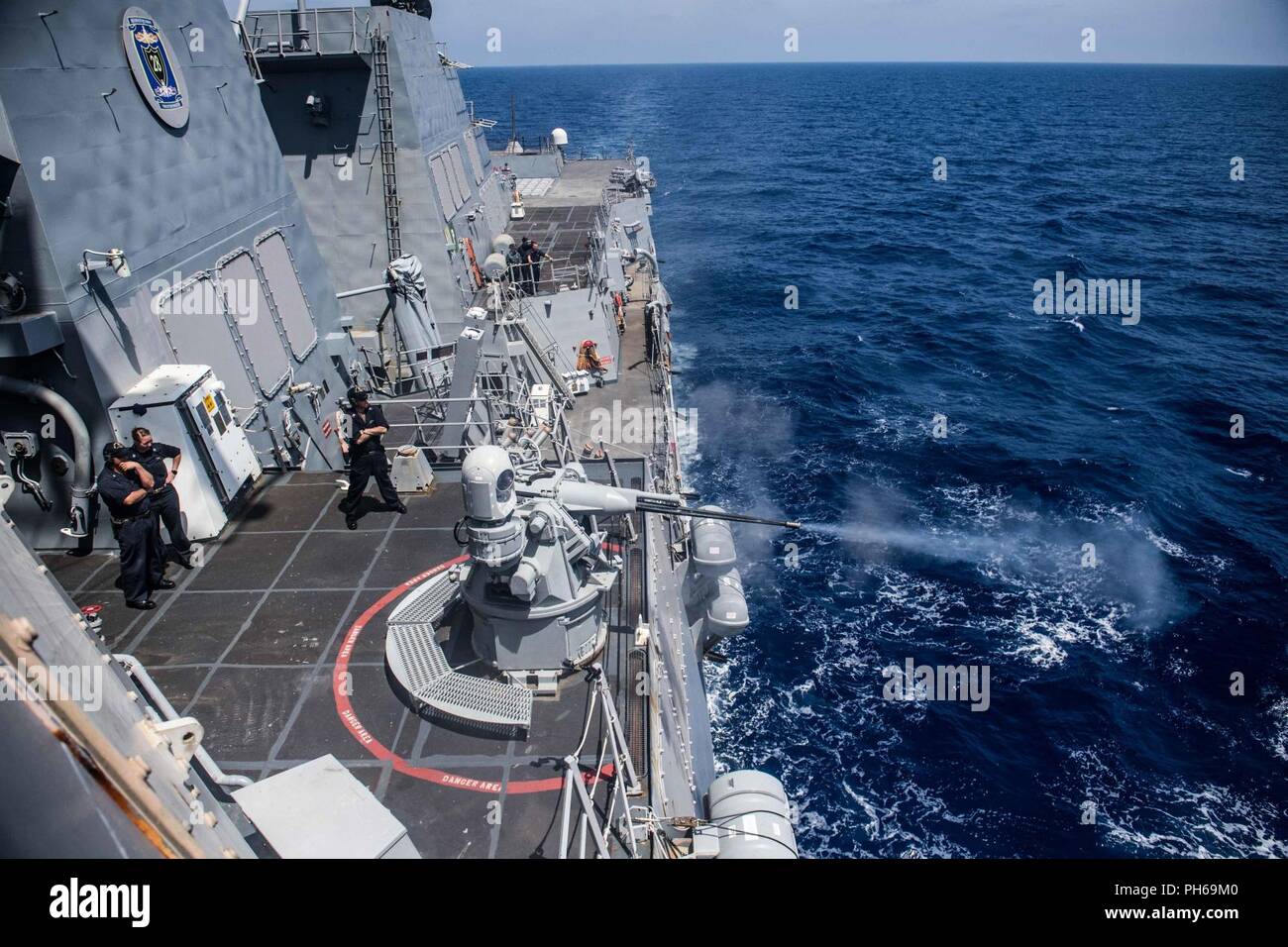 MEDITERRANEAN SEA (June 27, 2018) The guided-missile destroyer USS ...