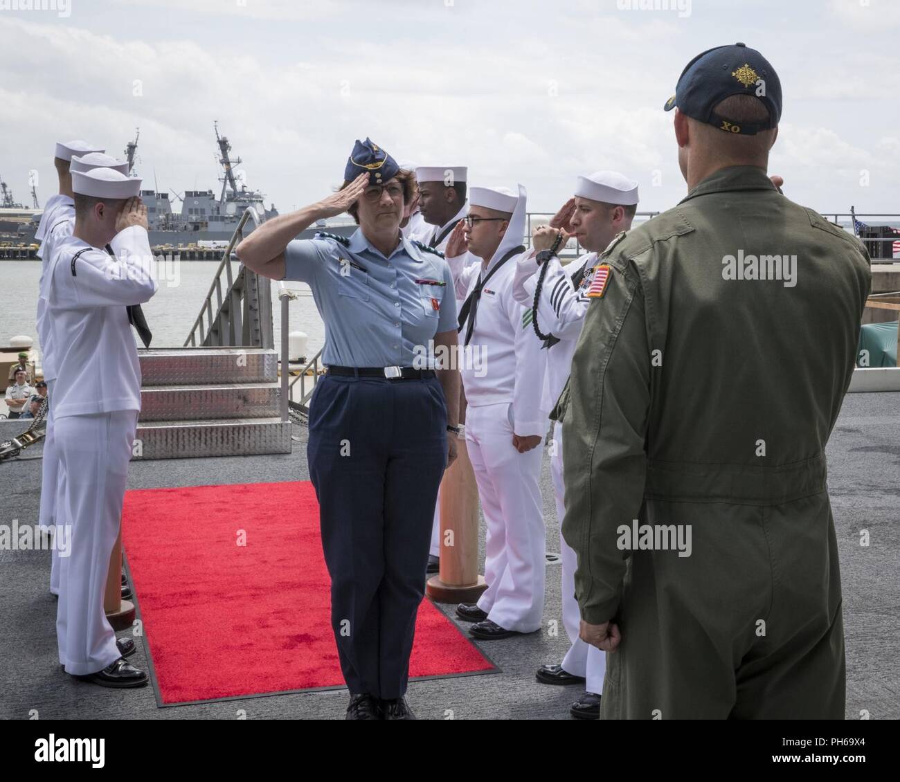 NORFOLK, Va. (June 27, 2018) Belgian Maj. Gen. Lutgardis Claes ...