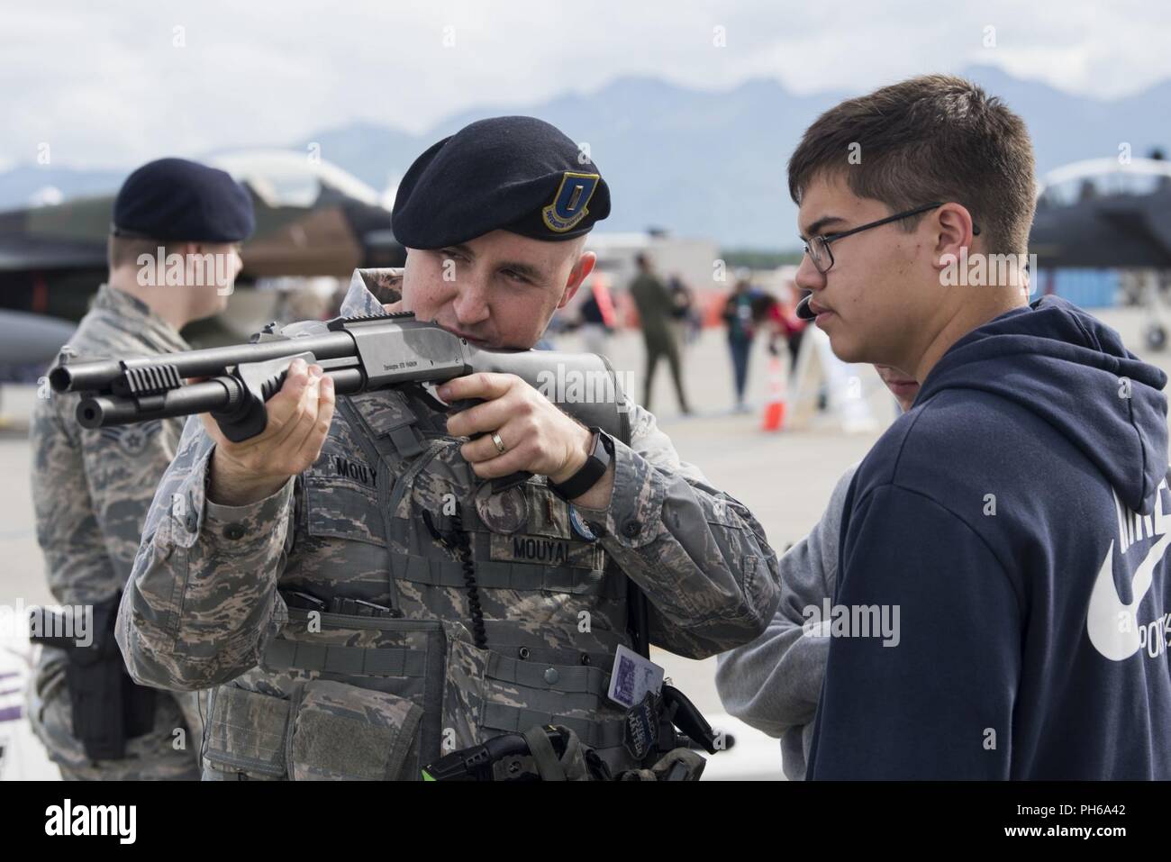 U.S. Air Force 2nd Lt. Eric Mouyal, 673d Security Forces Squadron ...