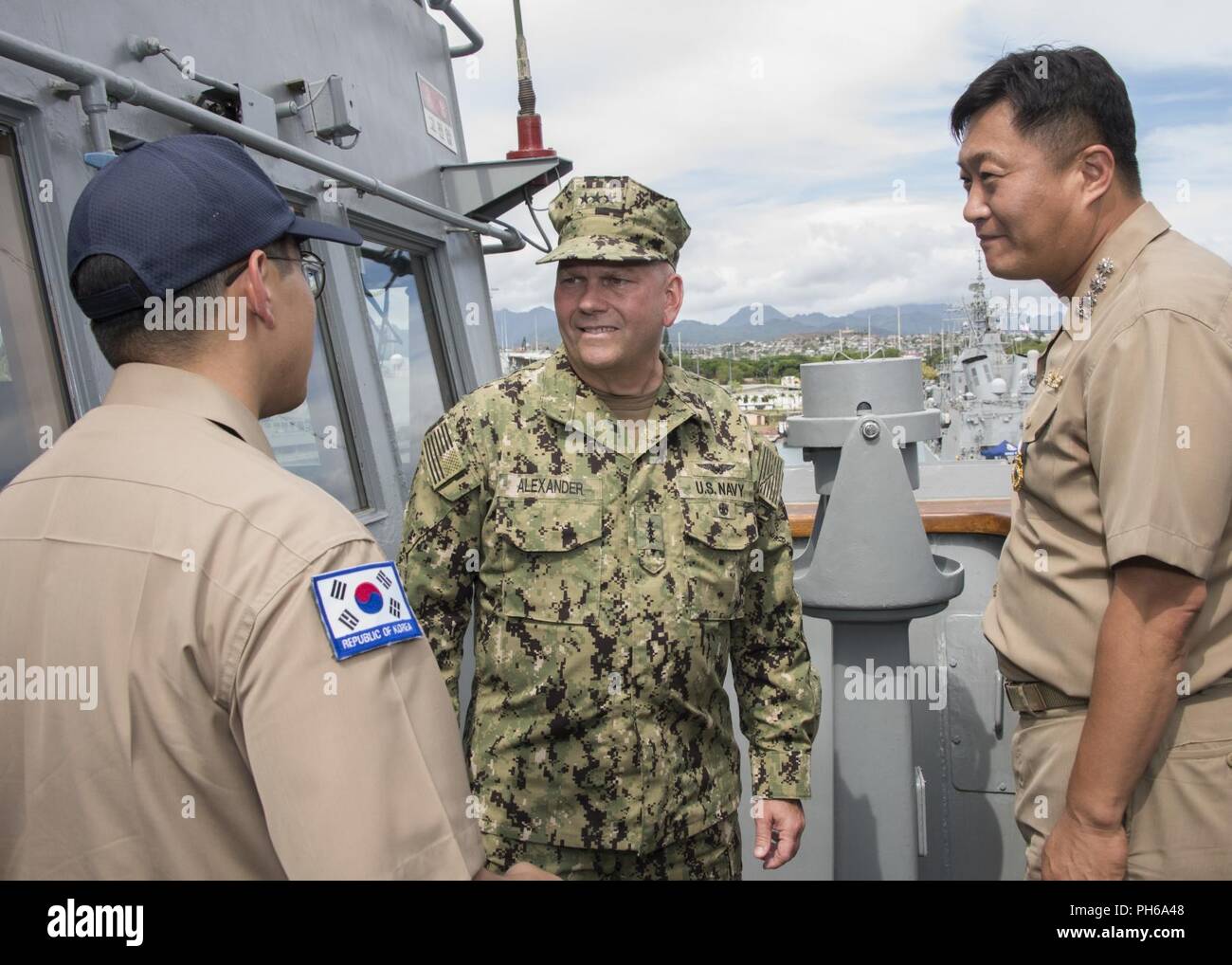 PEARL HARBOR (June 29, 2018) Vice Adm. John D. Alexander, commander, U ...