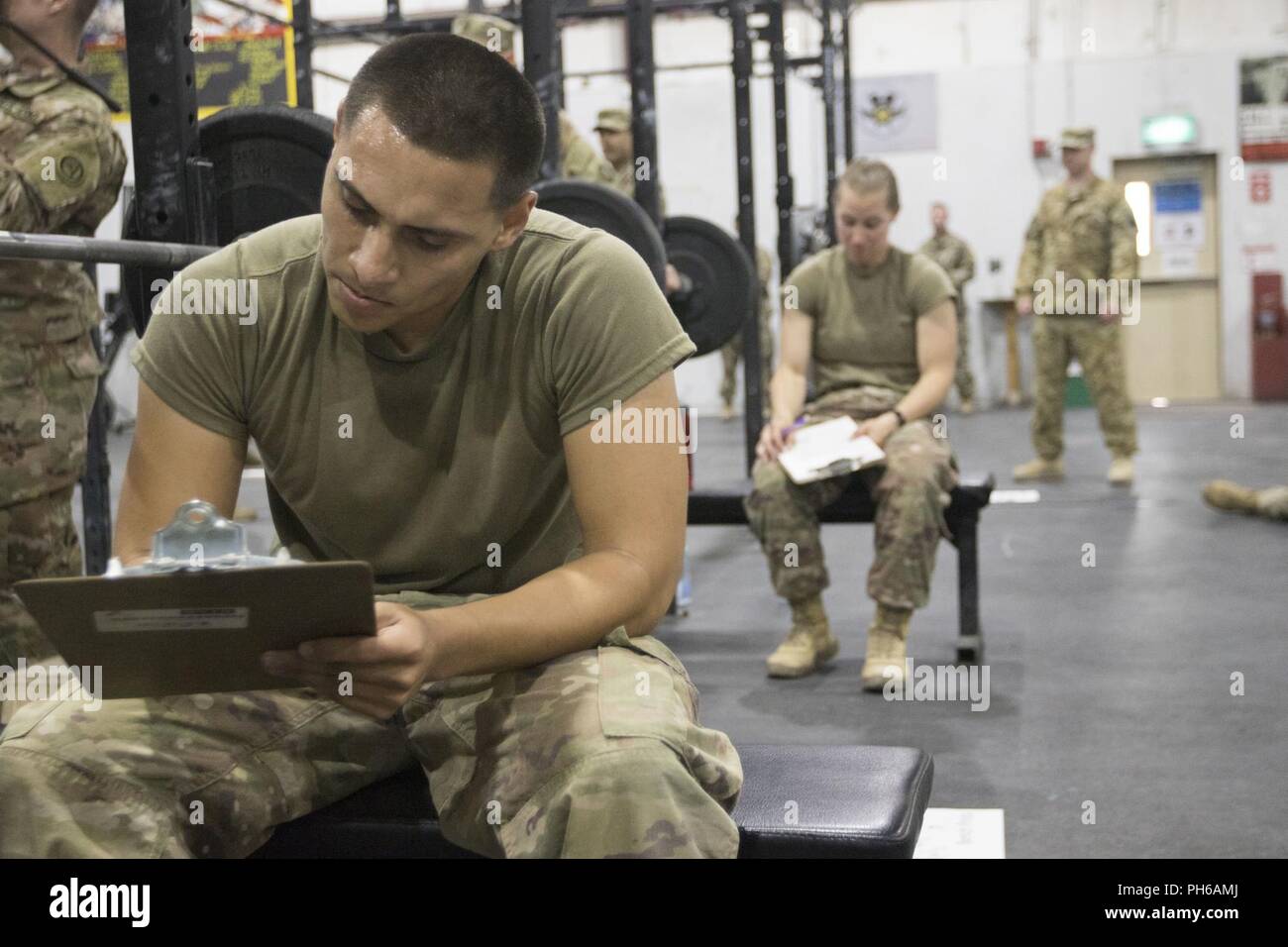 U.S. Army Spc. Antonio Bonilla, a human resources specialist, attached ...