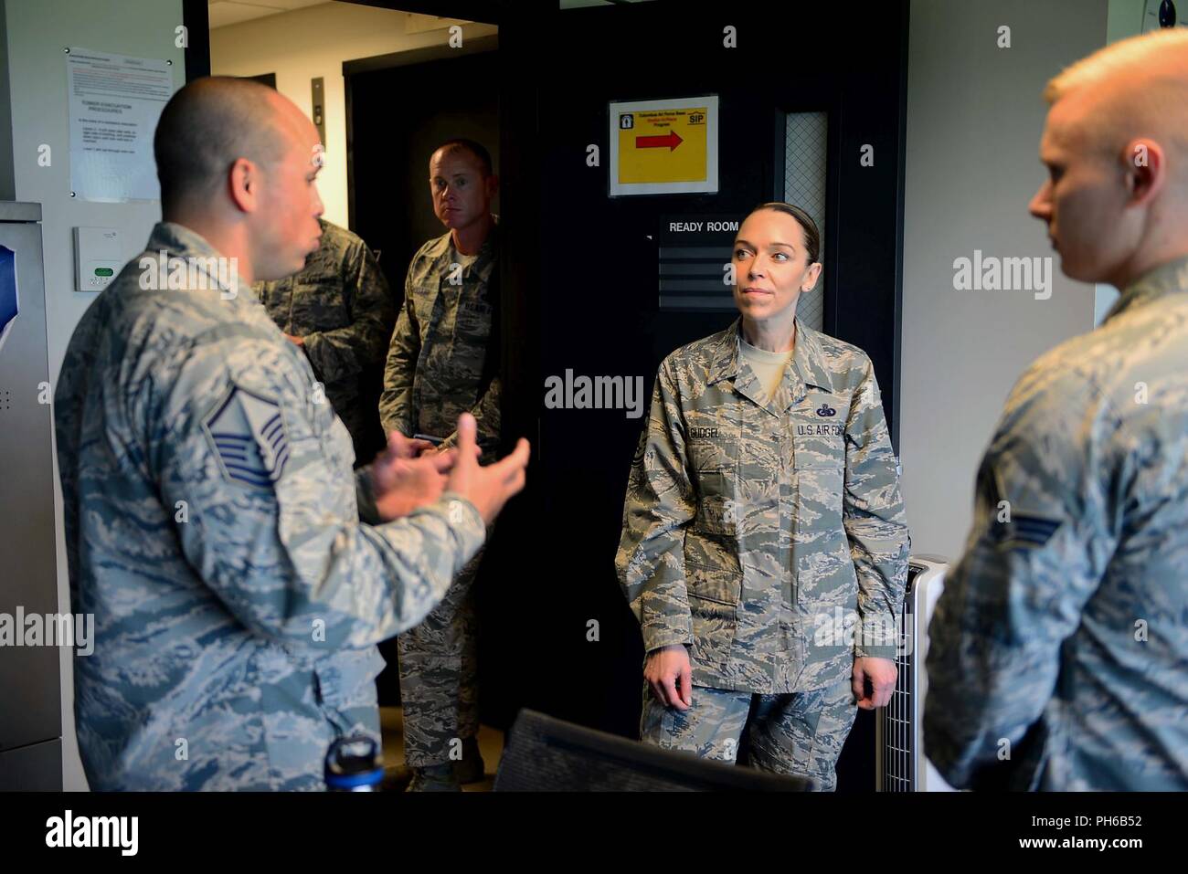 U.S. Air Force Master Sgt. Joshua Matias, 14th Operations Group tower ...
