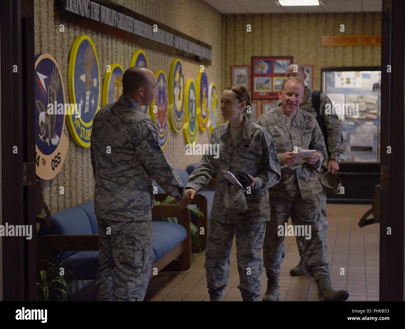 U.S. Air Force Master Sgt. Joshua Matias, 14th Operations Group tower ...