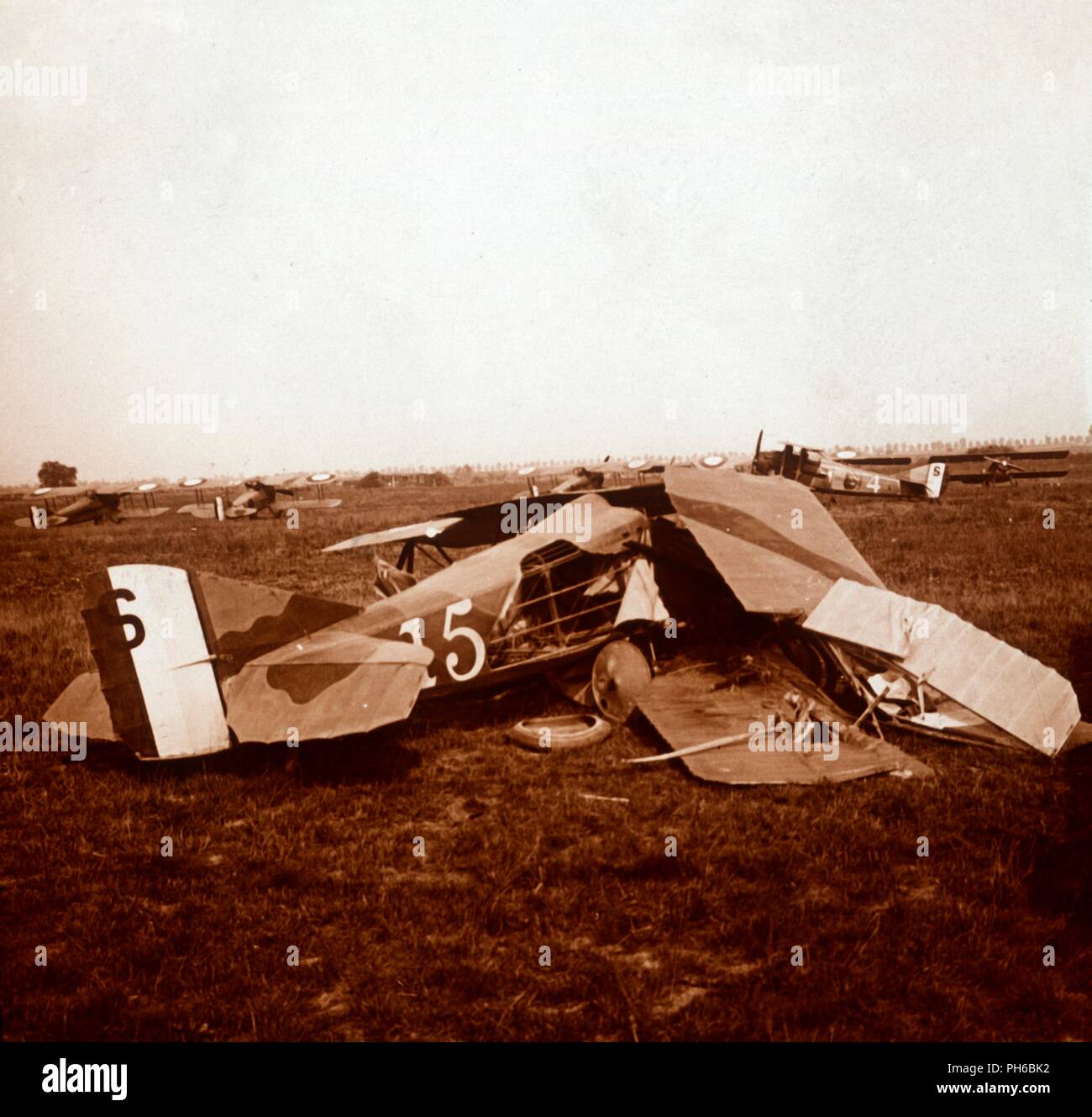 Wwi plane shot down hi-res stock photography and images - Alamy
