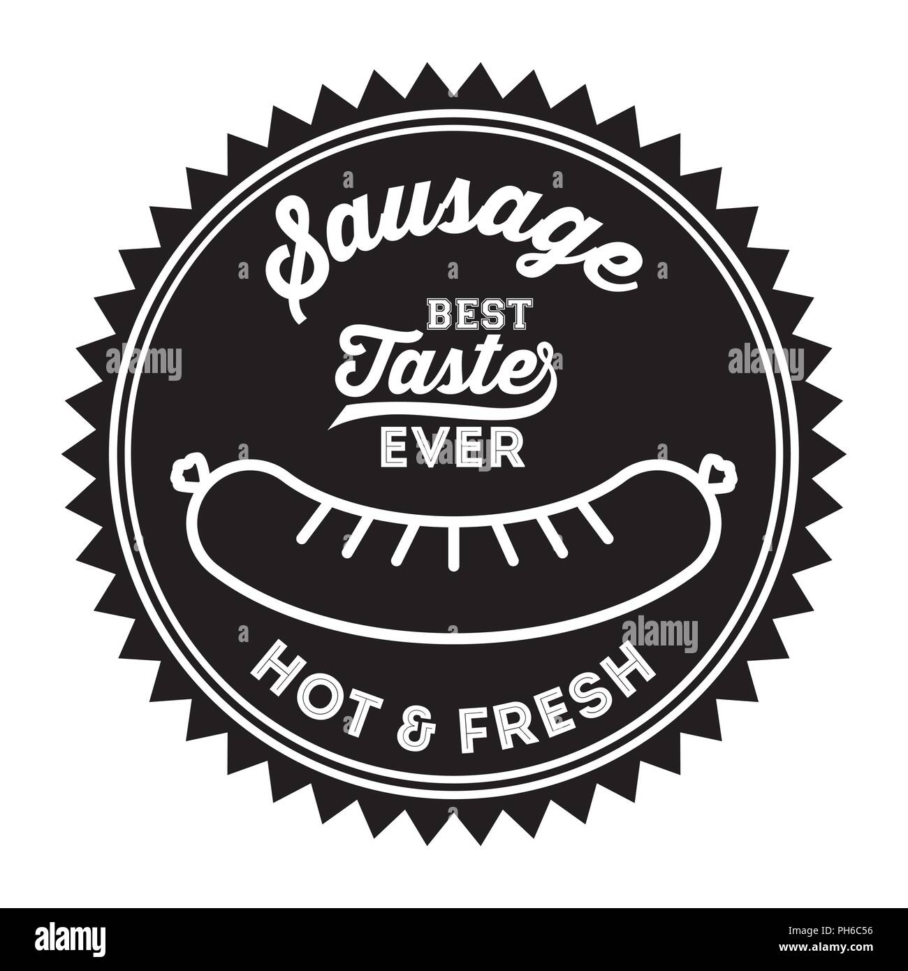 delicious sausage design Stock Vector Image & Art - Alamy