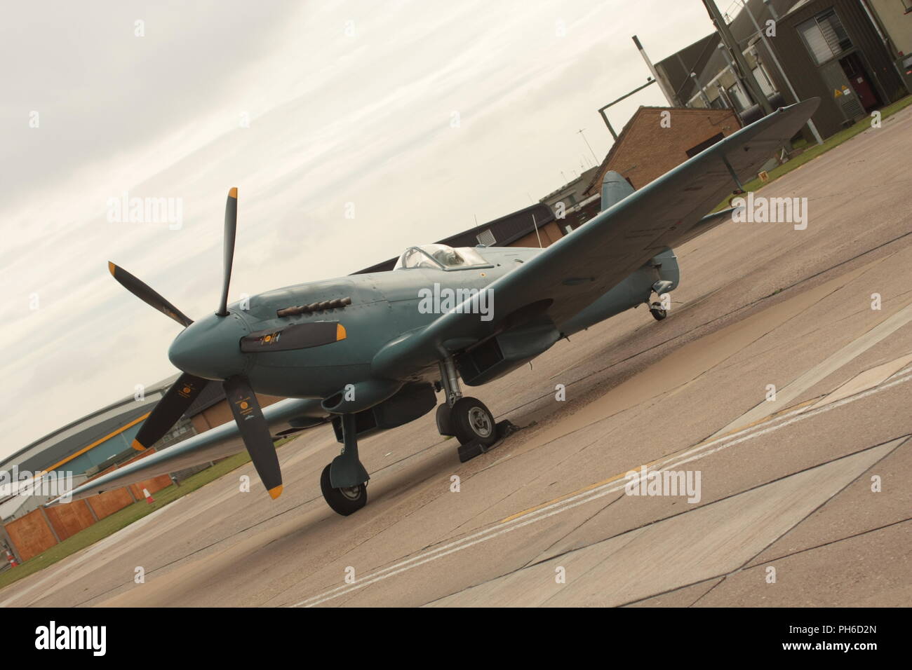 Griffon engined Spitfire Stock Photo - Alamy