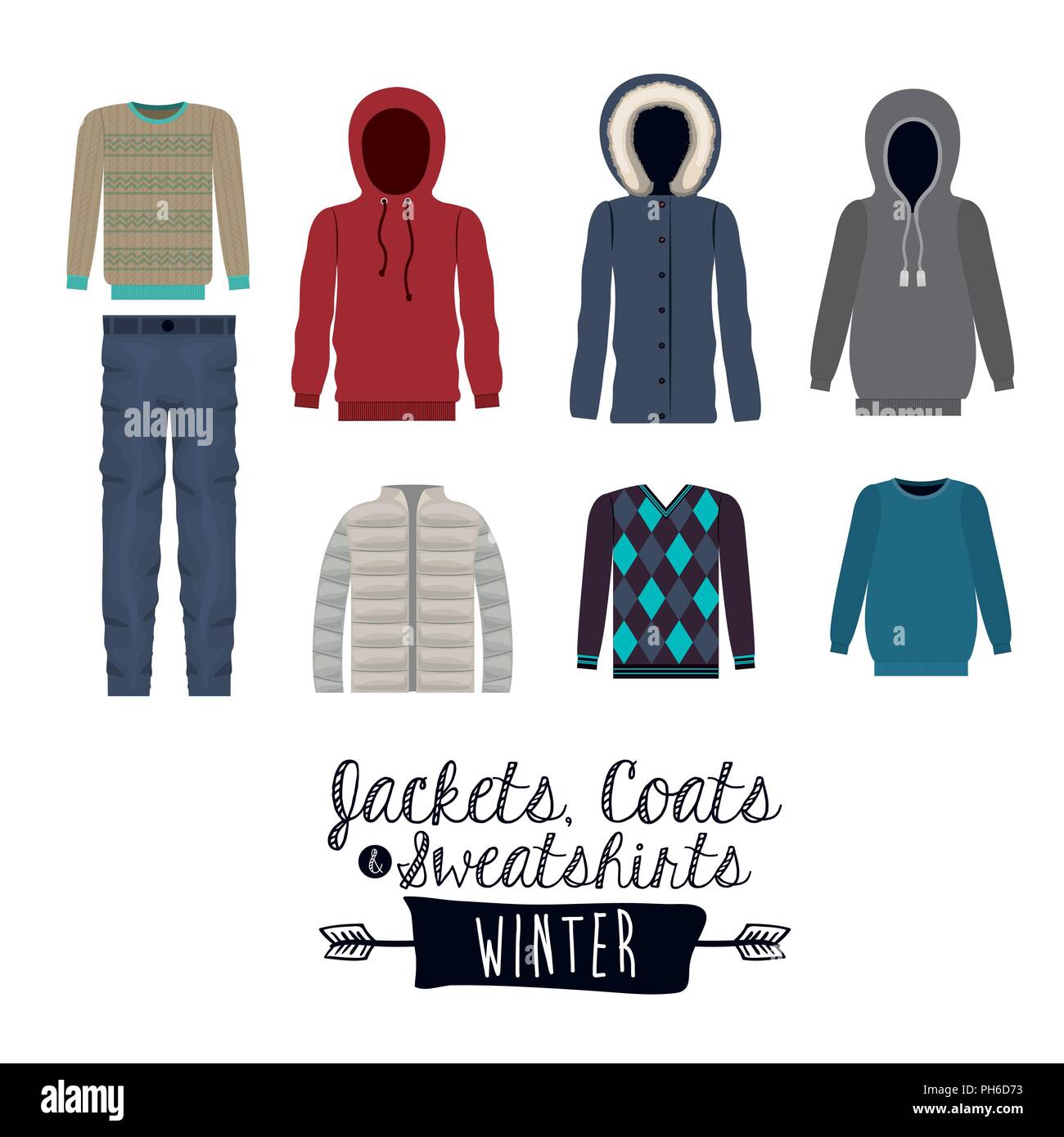 winter clothing design Stock Vector Image & Art - Alamy