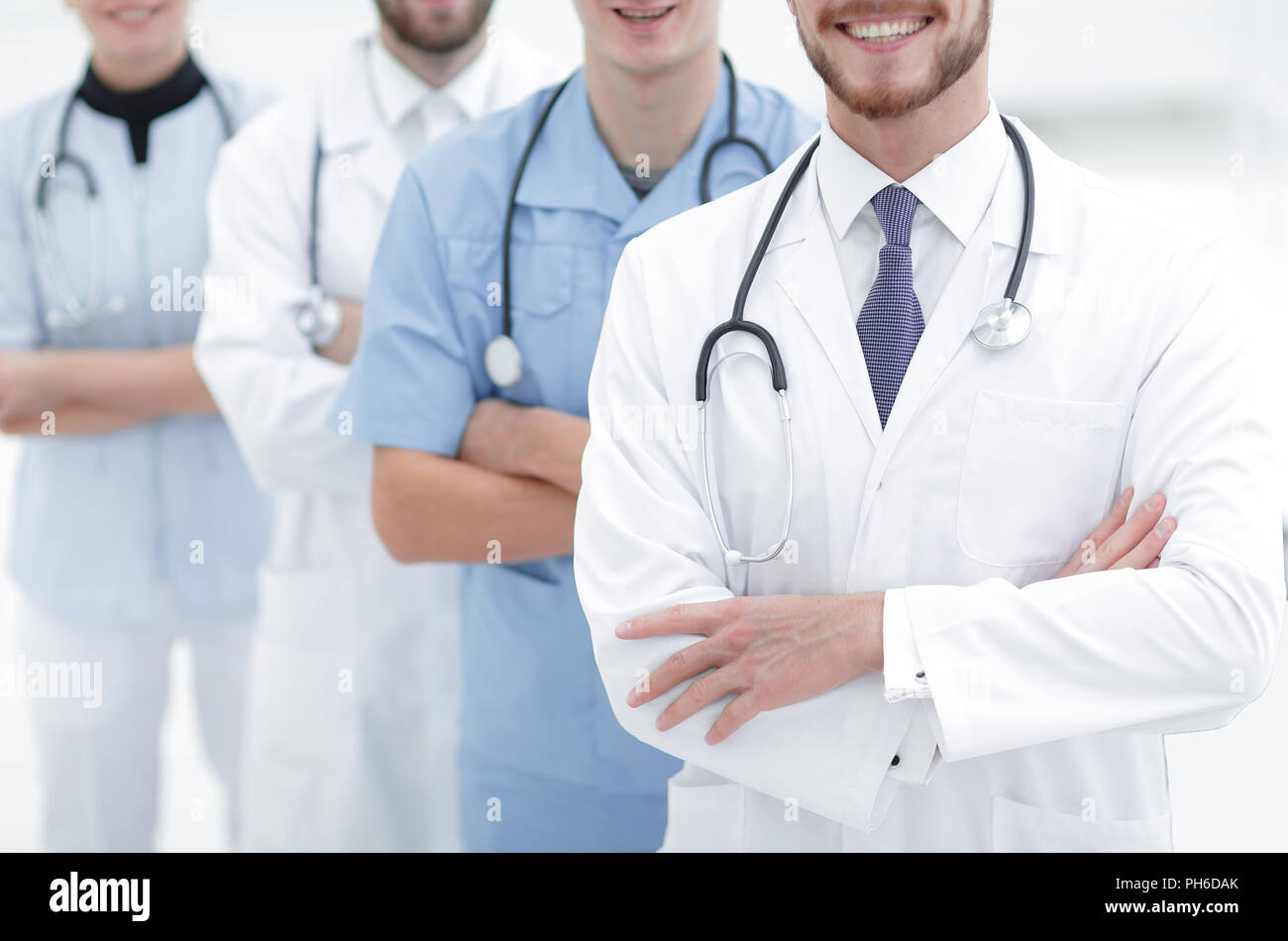 closeup.a group of doctors Stock Photo - Alamy