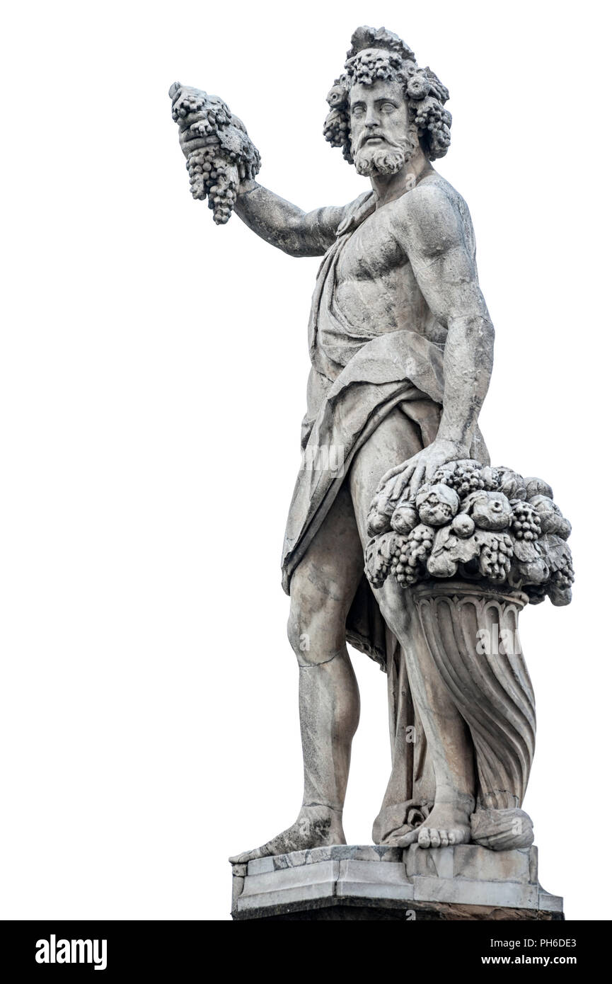 "Autumn" by Giovanni Caccini, 1608, is a statue placed at the beginning ...