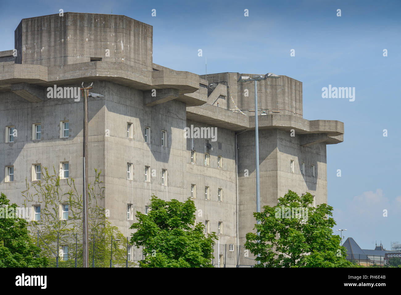 Flakturm IV, Heiligengeistfeld, St. Pauli, Hamburg, Deutschland Stock ...