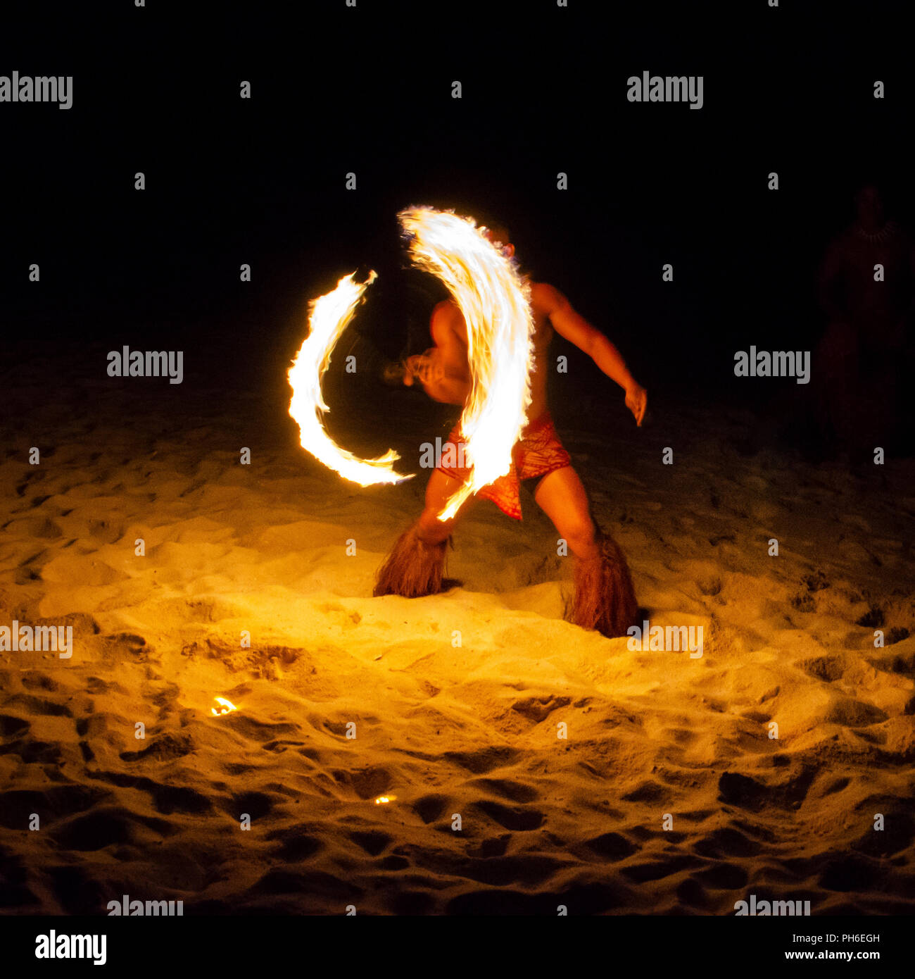Fire dance, Samoa Stock Photo - Alamy