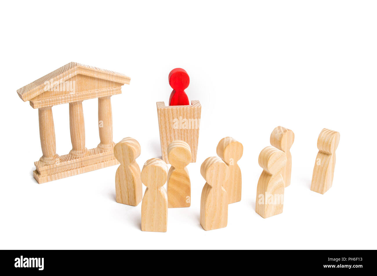 Addressing a crowd Cut Out Stock Images & Pictures - Alamy