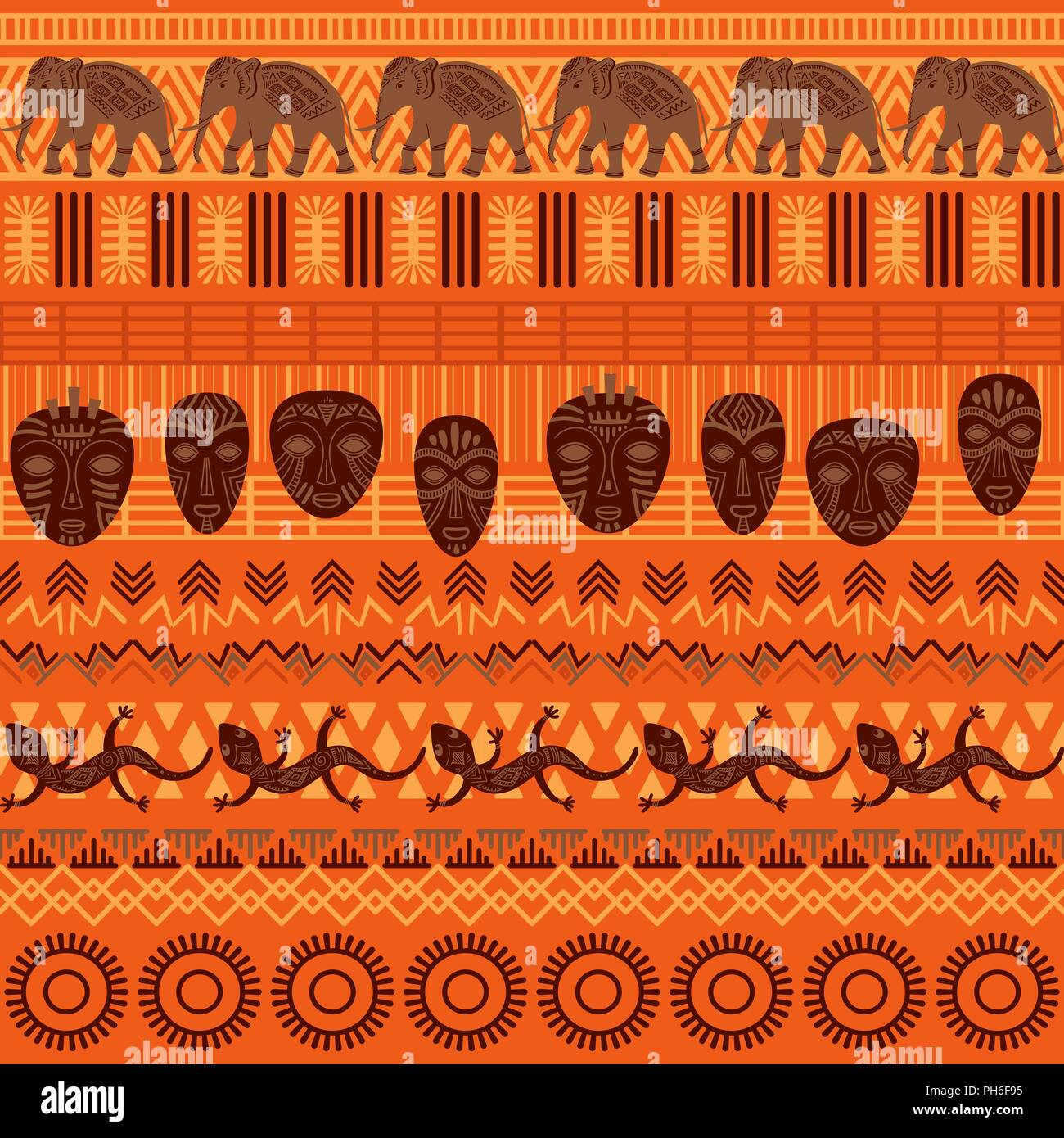 African Tribal Print Wallpaper