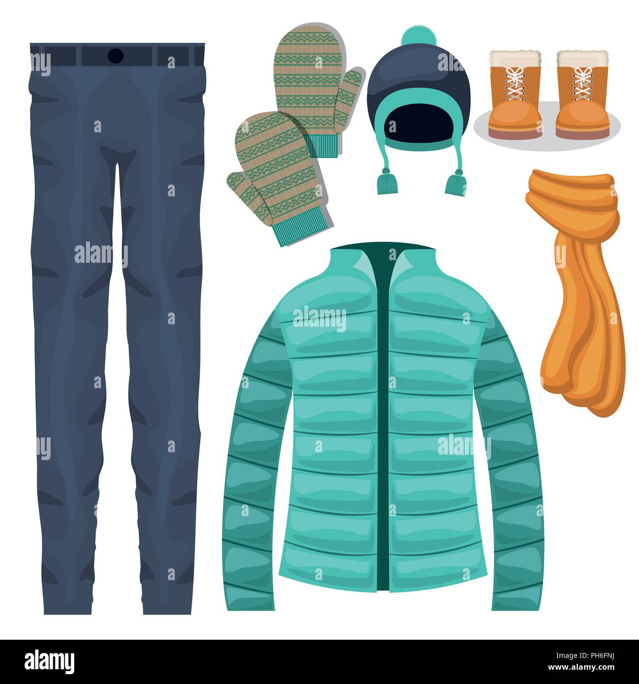 winter clothing design Stock Vector Image & Art - Alamy