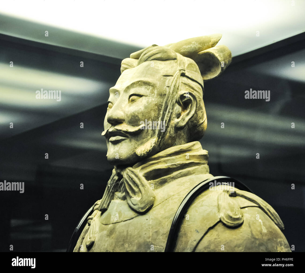 XIAN, CHINA - October 29, 2017: General of the terracotta army ...