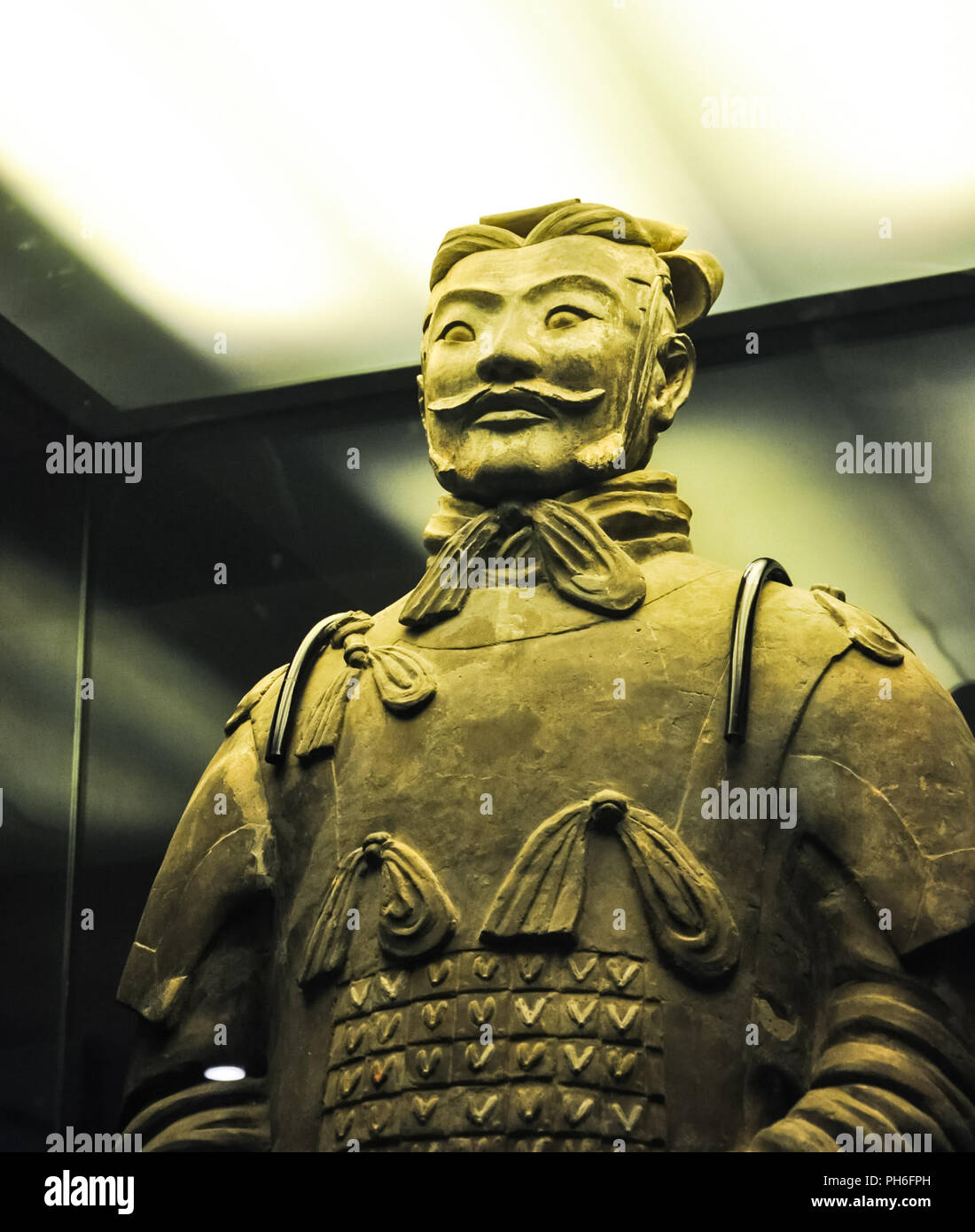 XIAN, CHINA - October 29, 2017: General of the terracotta army ...