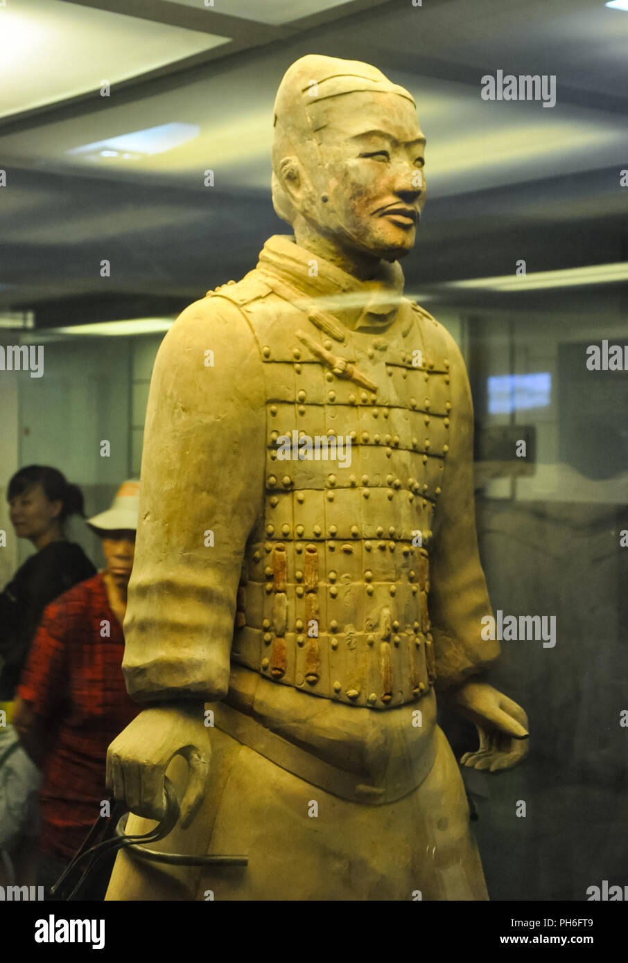 XIAN, CHINA - October 29, 2017: Horseman of a terracotta army ...