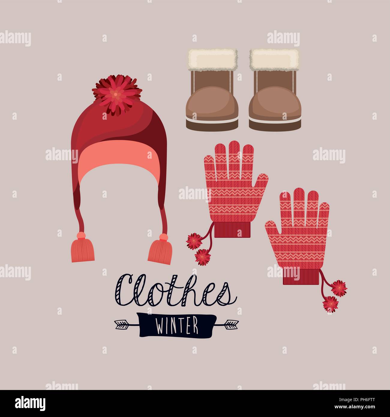 winter clothing design Stock Vector Image & Art - Alamy