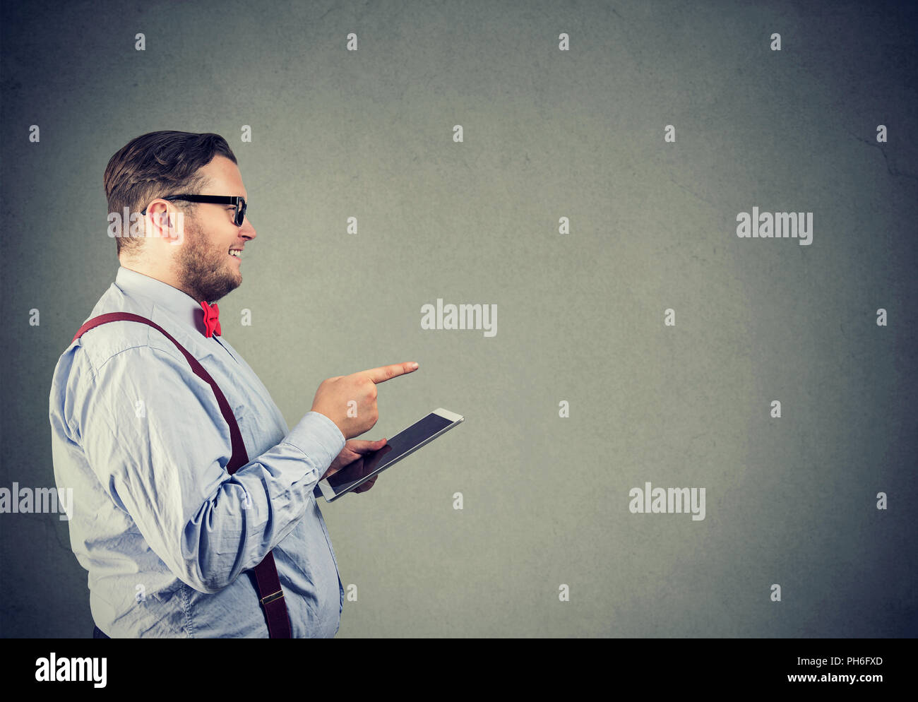 Fat man computer hi-res stock photography and images - Alamy