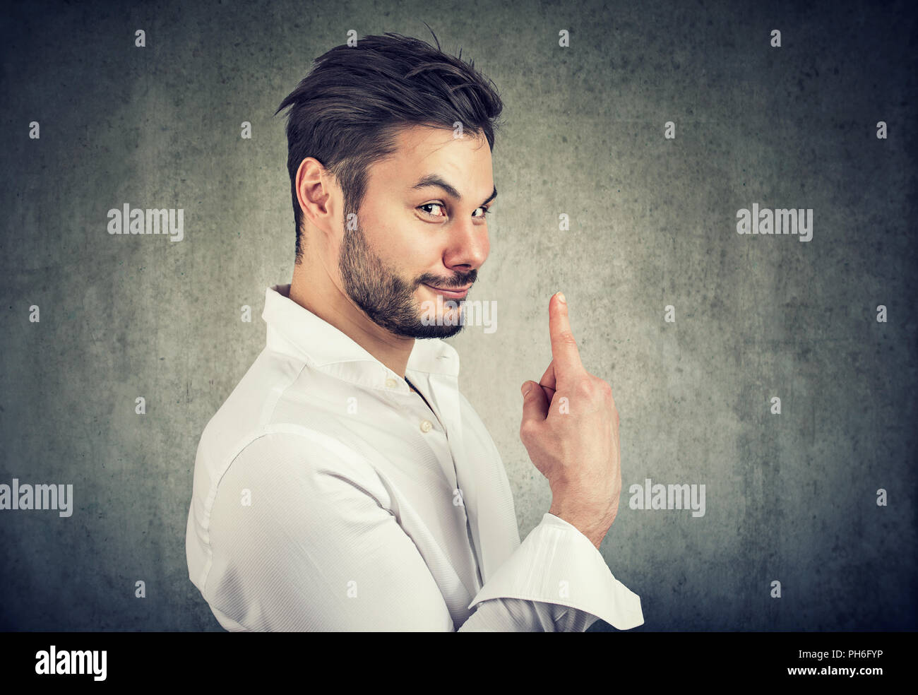 Number one finger hi-res stock photography and images - Alamy
