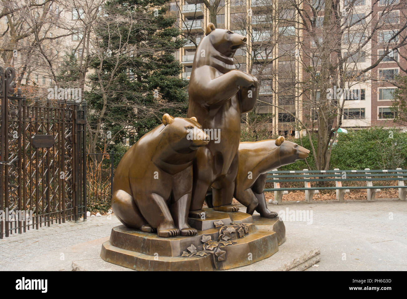 group of bears in playground New York City Stock Photo - Alamy