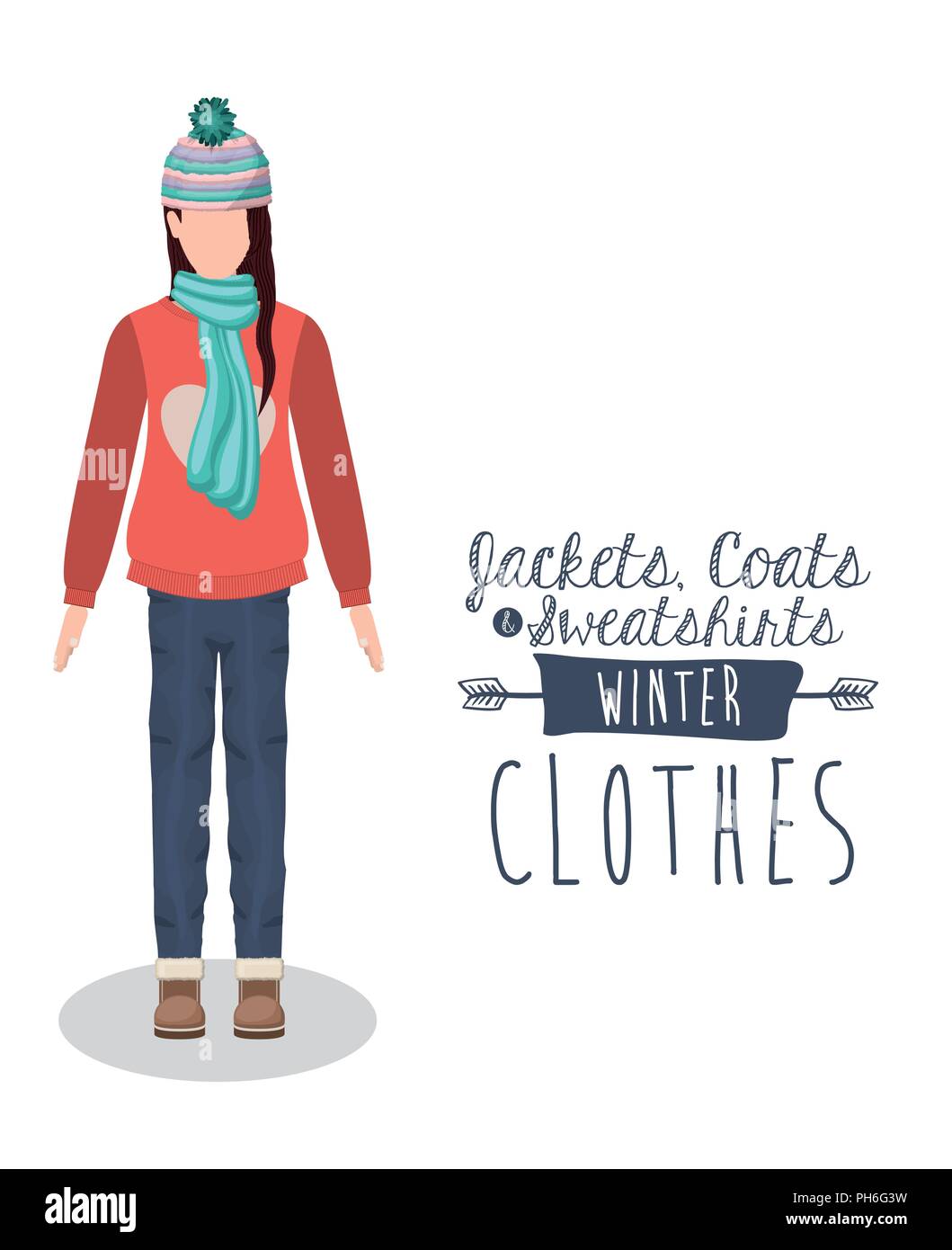 winter clothing design Stock Vector Image & Art - Alamy