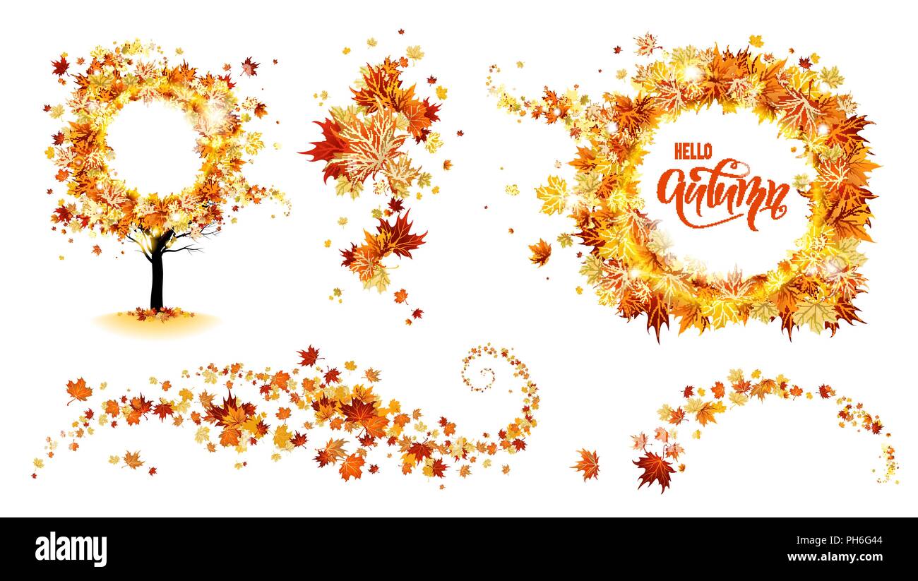 Tree branch with leaves Stock Vector Images - Alamy